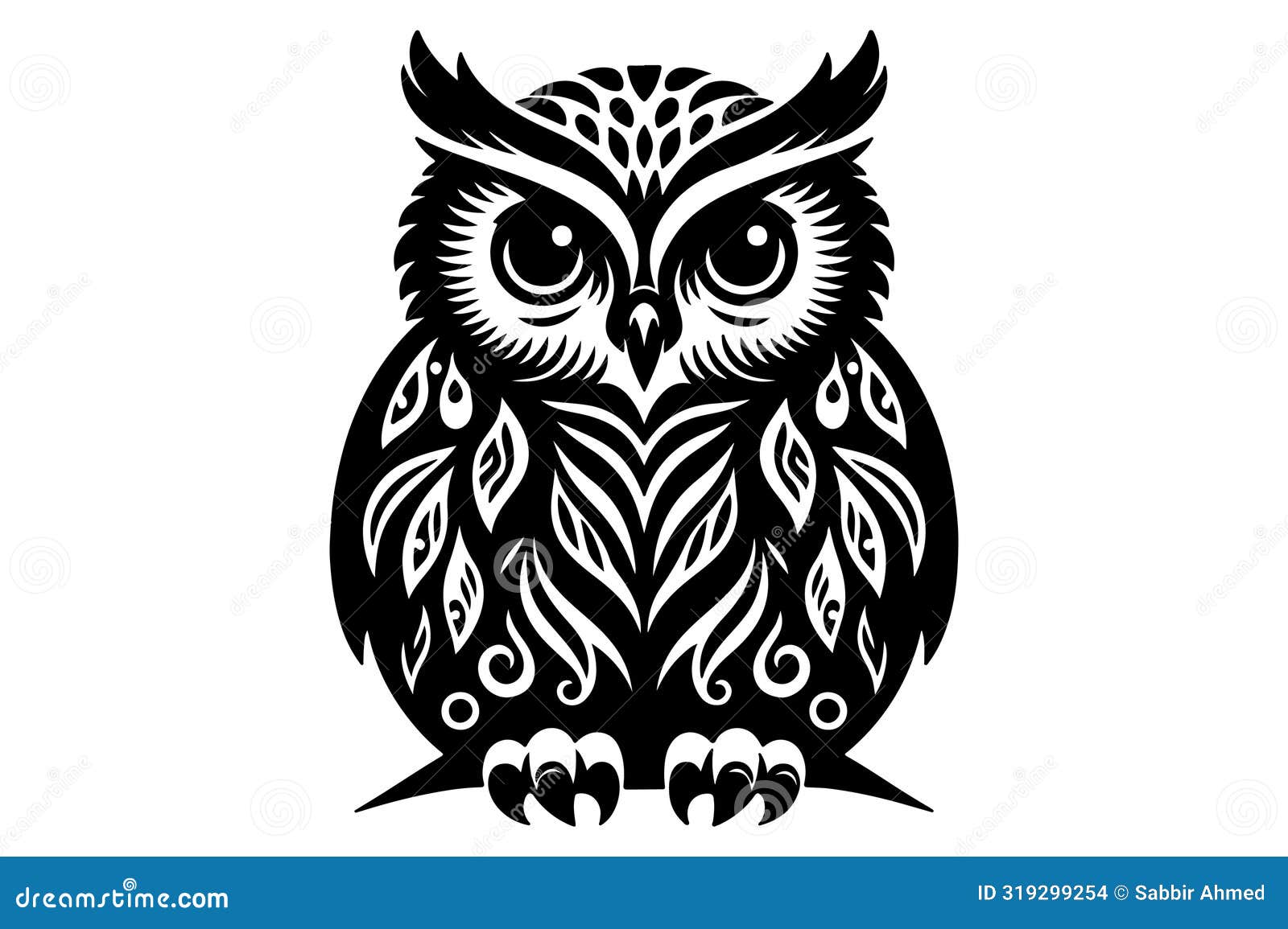 Owl Vector Illustration Eps 10 Stock Vector - Illustration of isolated ...