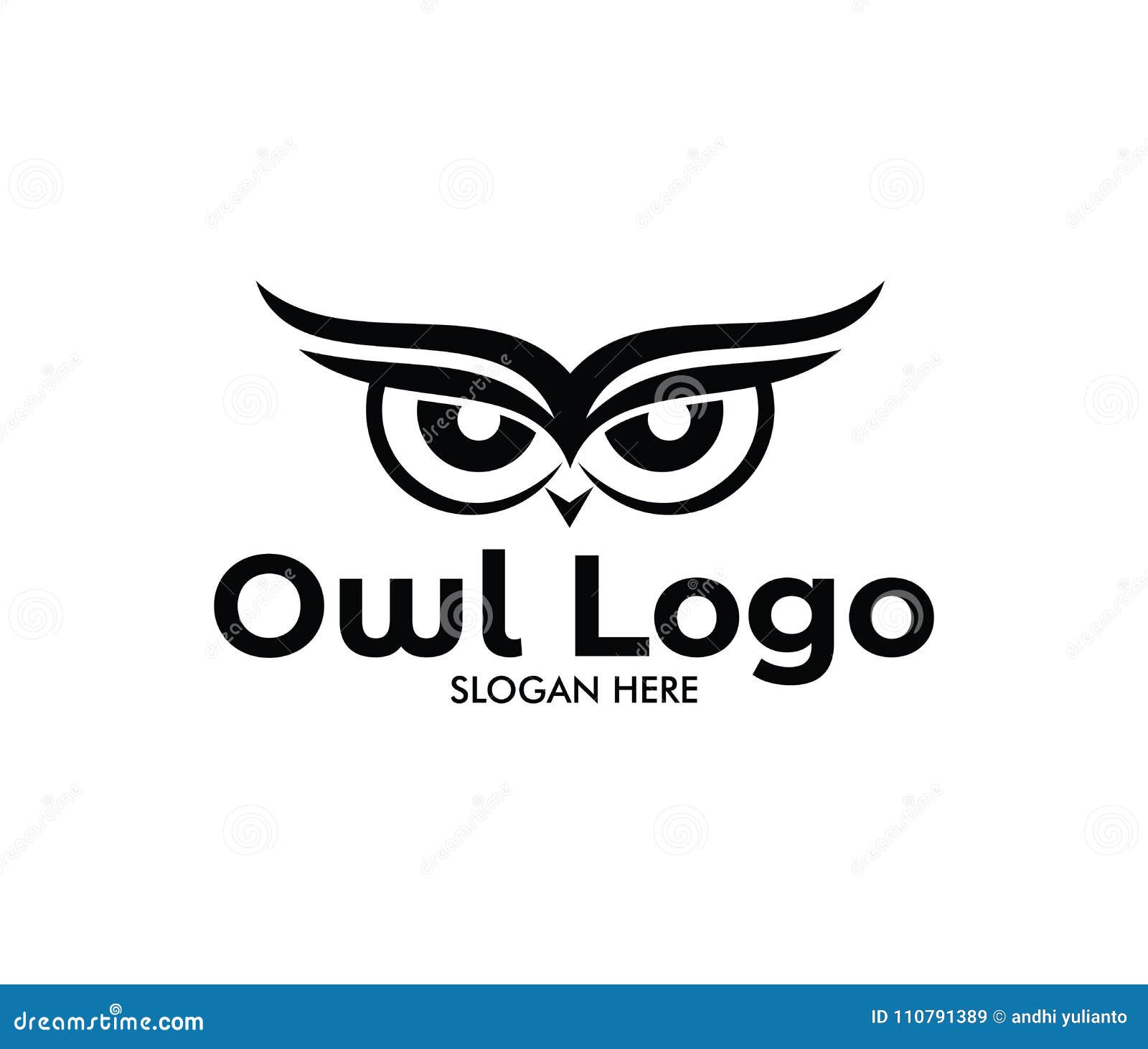 Owl Wisdom Vector Logo Design Stock Illustration - Illustration of bird ...