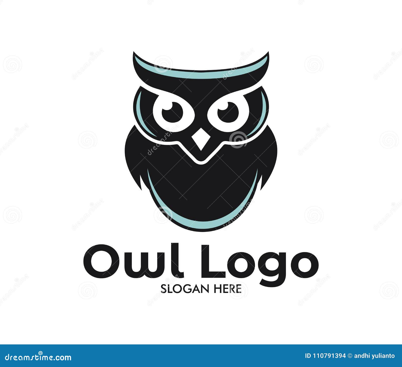 Owl Wisdom Vector Logo Design Stock Illustration - Illustration of flat ...