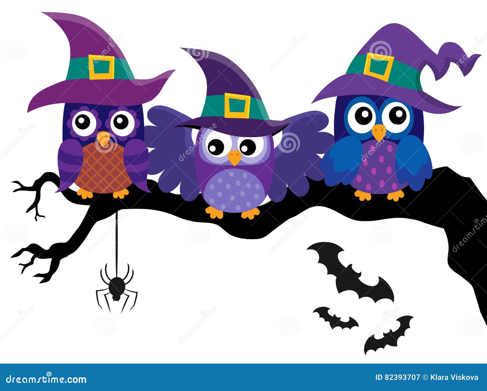 Owl witches theme image 2 stock vector. Illustration of owls - 82393707
