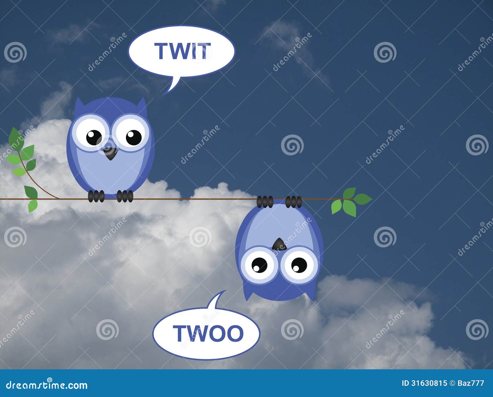 Owls calling stock image. Image of owlet, speak, twoo - 31630815