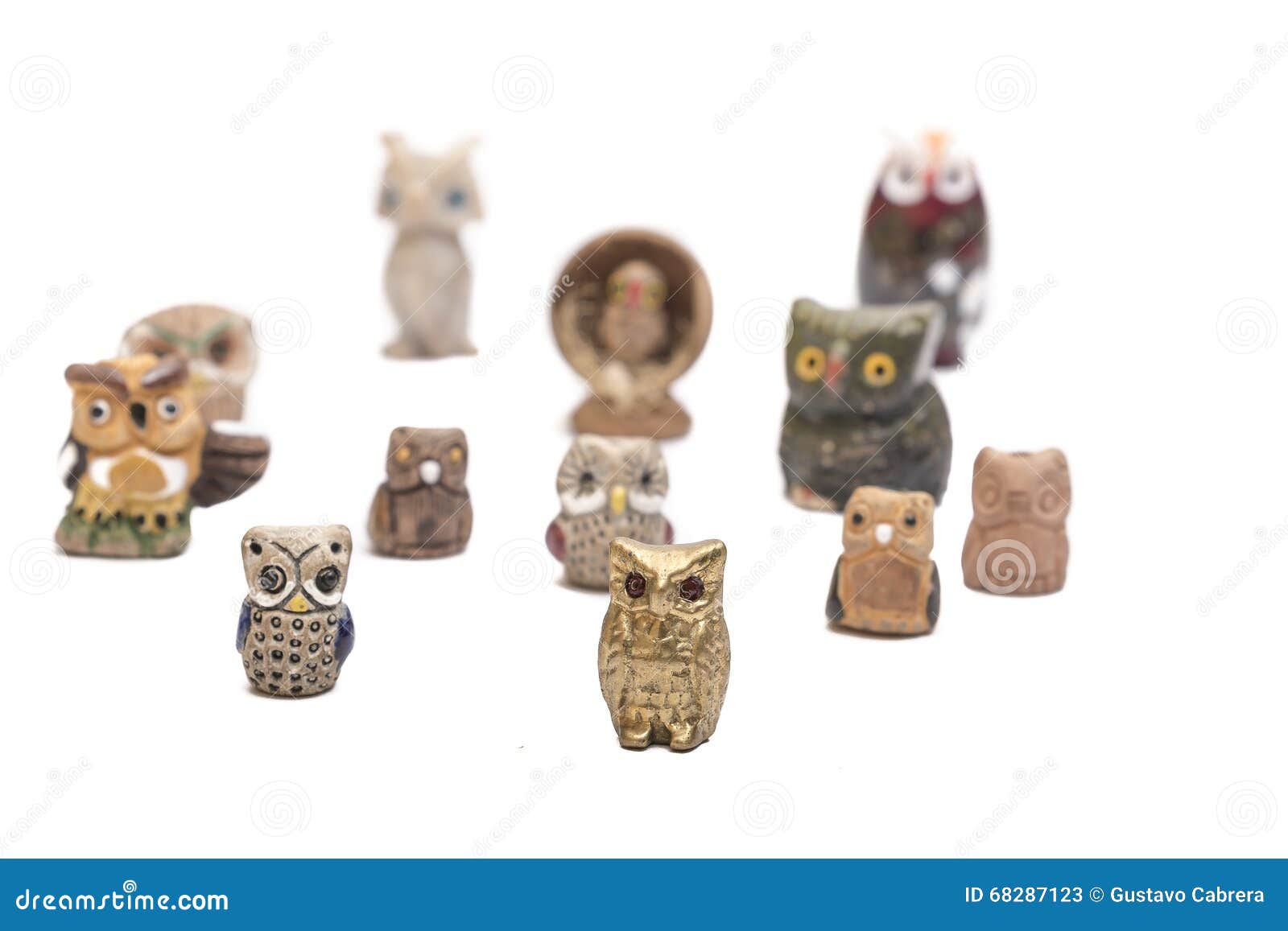 Owls collection stock image. Image of handmade, ceramics - 68287123