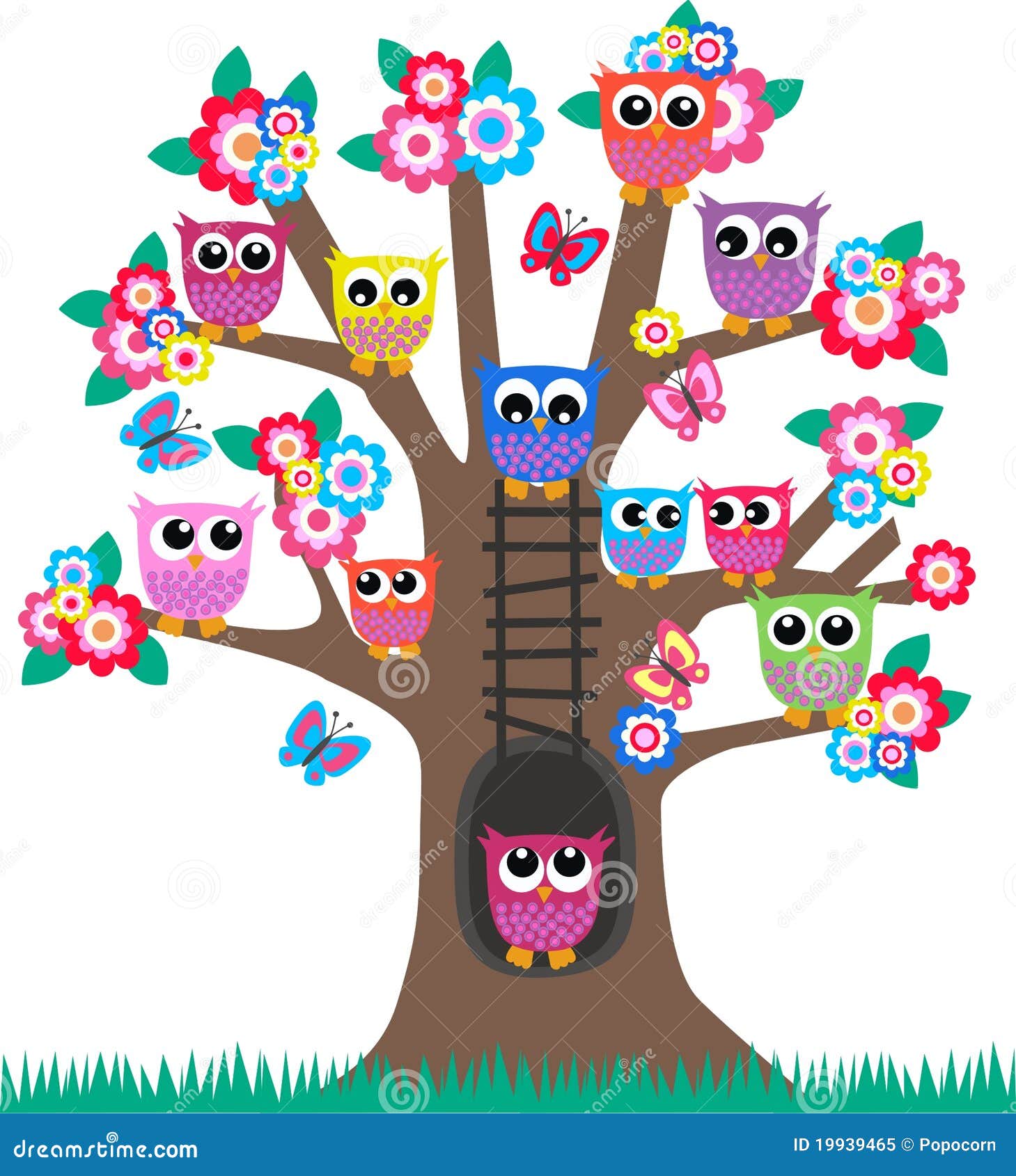 Cartoon Tree Ecology Infographics | CartoonDealer.com #84307593