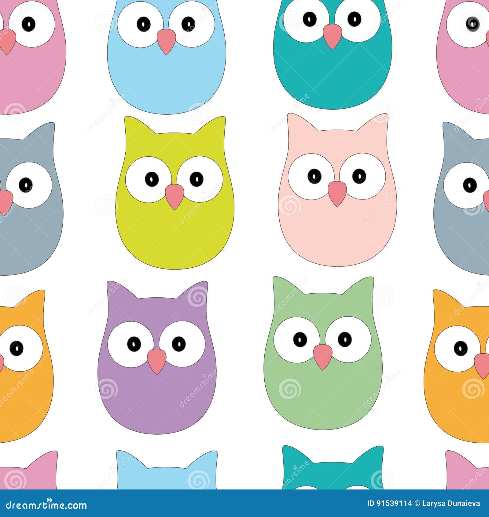 Owls stock vector. Illustration of owls, cartoon, emotion - 91539114