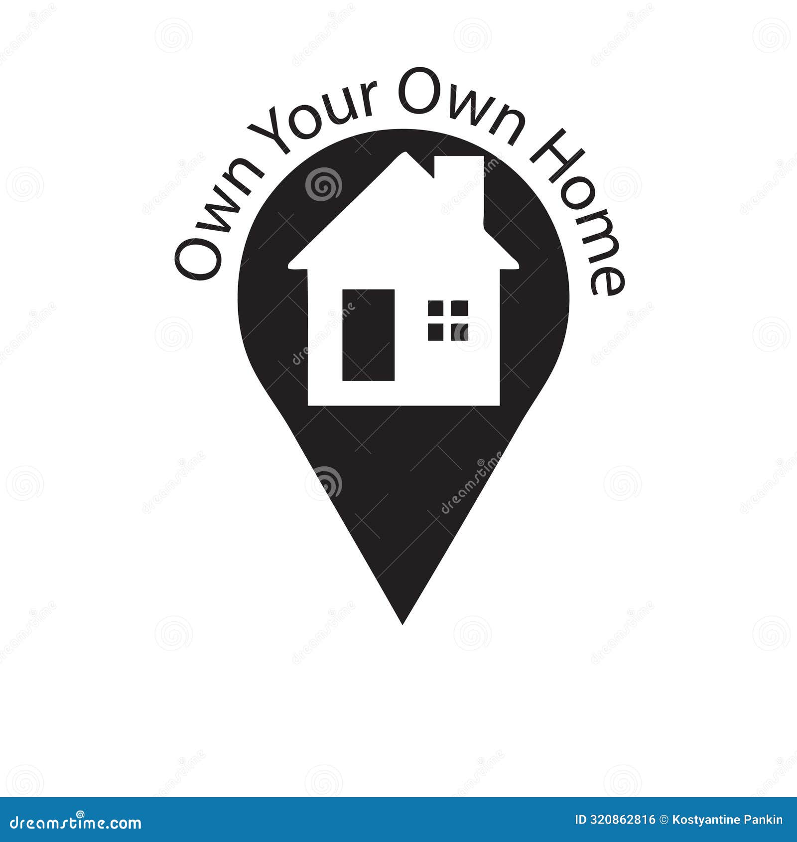 Own Your Own Home stock vector. Illustration of dwelling - 320862816