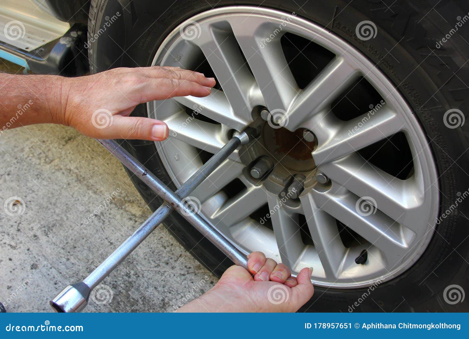 Remove The Wheel For Cleaning Or Maintenance The Wheels. Nut Screwing A ...