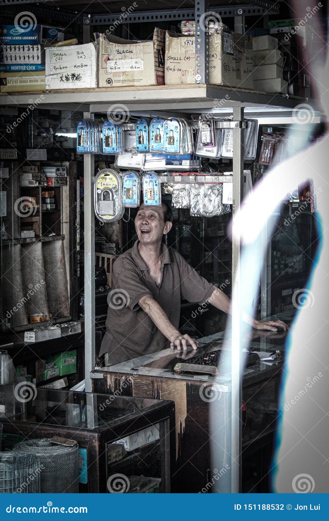 Owner of the old shop editorial photography. Image of shop - 151188532