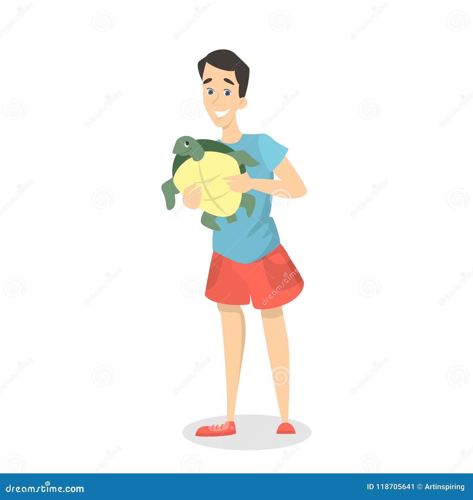 Owners with pets. stock vector. Illustration of collection - 118705641