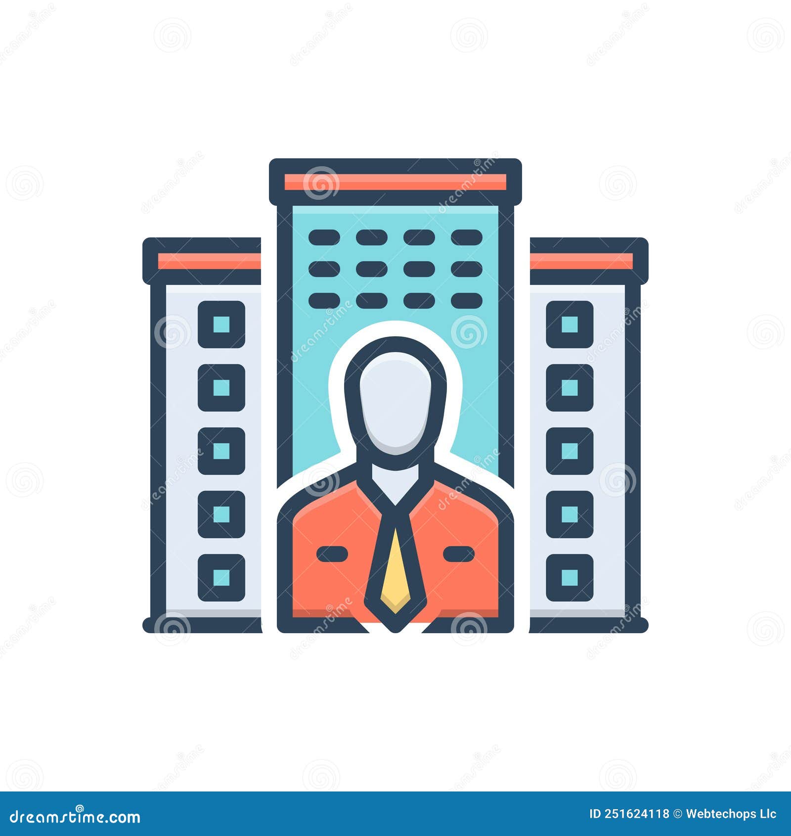 Color Illustration Icon for Owns, Be the Owner of and Personal Stock ...