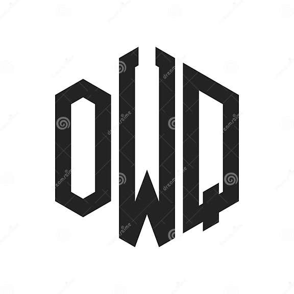 OWQ Logo Design. Initial Letter OWQ Monogram Logo Using Hexagon Shape ...