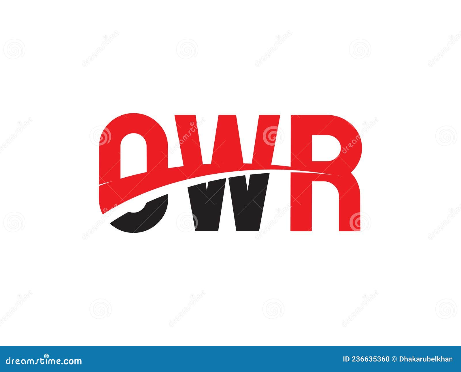 OWR Letter Initial Logo Design Vector Illustration Stock Vector ...