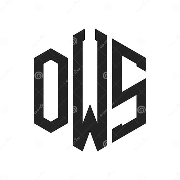 OWS Logo Design. Initial Letter OWS Monogram Logo Using Hexagon Shape ...