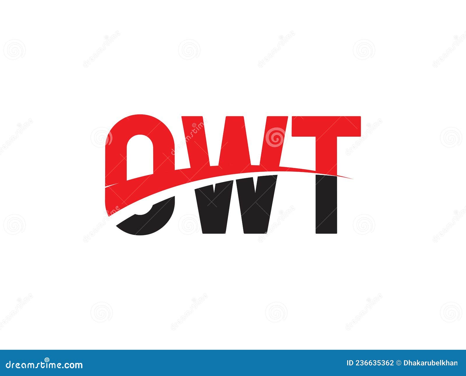 OWT Letter Initial Logo Design Vector Illustration Stock Vector ...