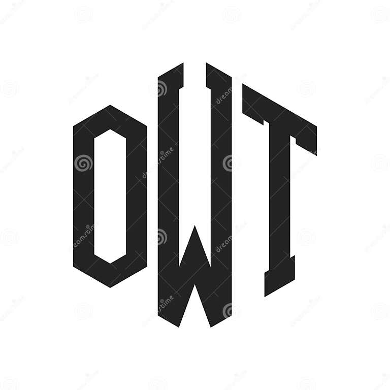 OWT Logo Design. Initial Letter OWT Monogram Logo Using Hexagon Shape ...