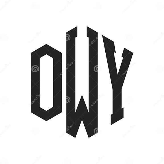 OWY Logo Design. Initial Letter OWY Monogram Logo Using Hexagon Shape ...