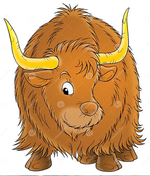 Ox stock illustration. Illustration of animated, drawing - 1581248