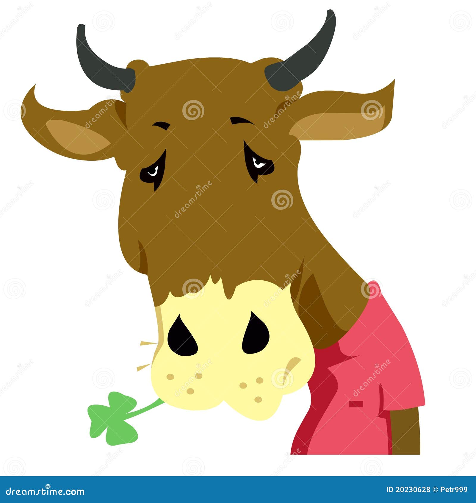 Ox stock vector. Illustration of portrait, cute, nature - 20230628