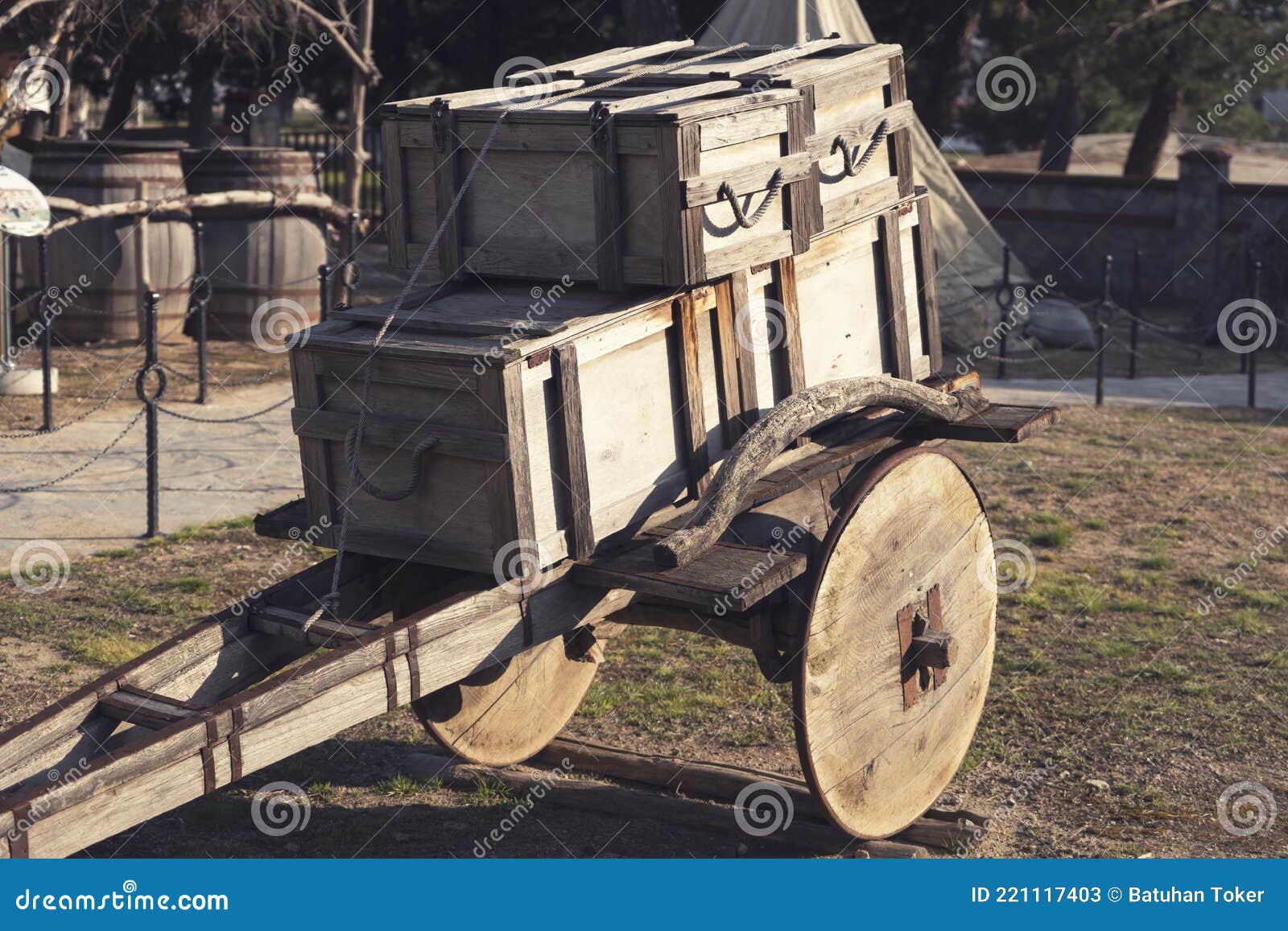 The Ox Cart. an Ancient Method of Carrying Load Stock Image - Image of ...