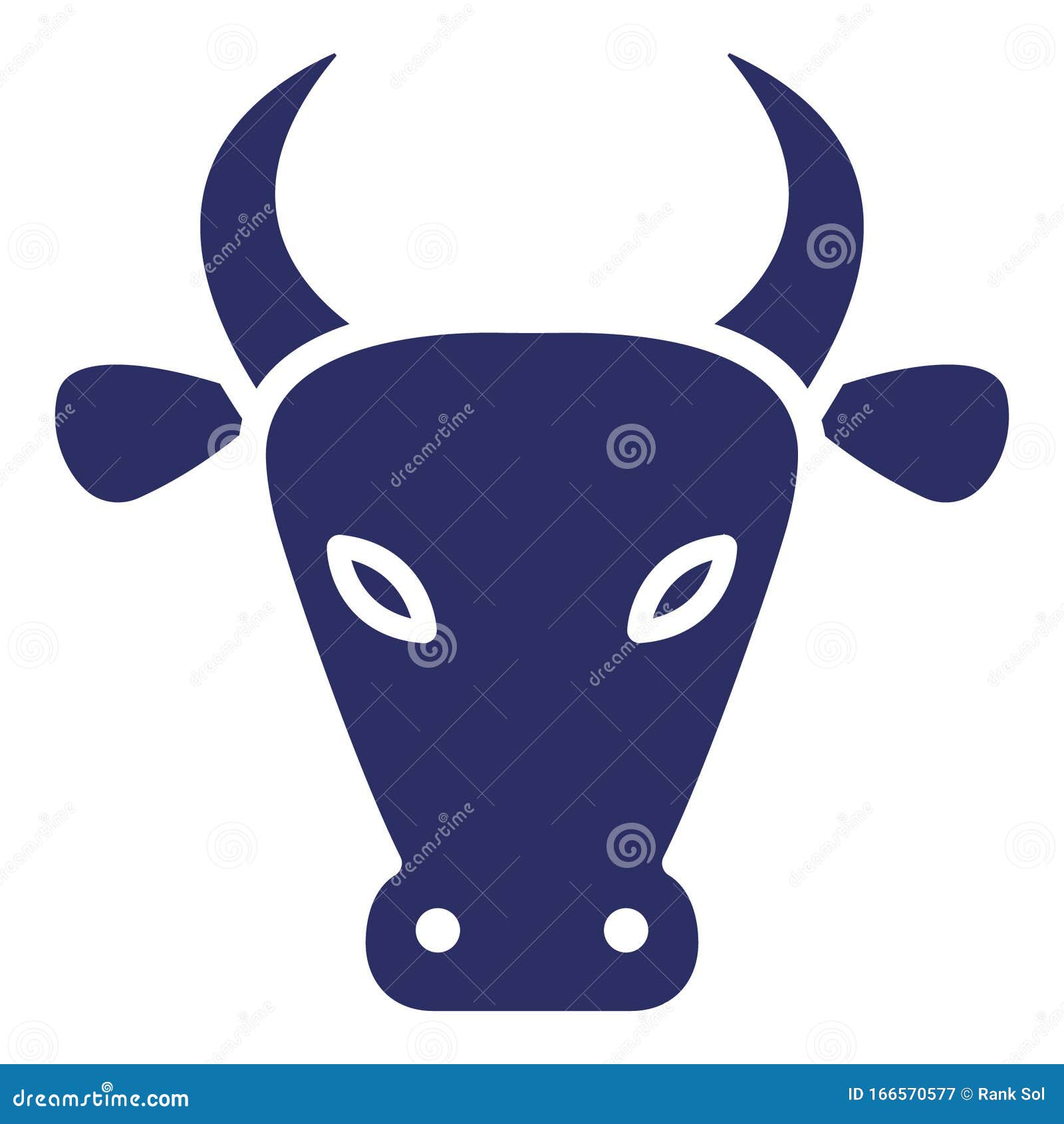 Ox Isolated Vector Icon Which Can Be Easily Modified or Edited As You ...