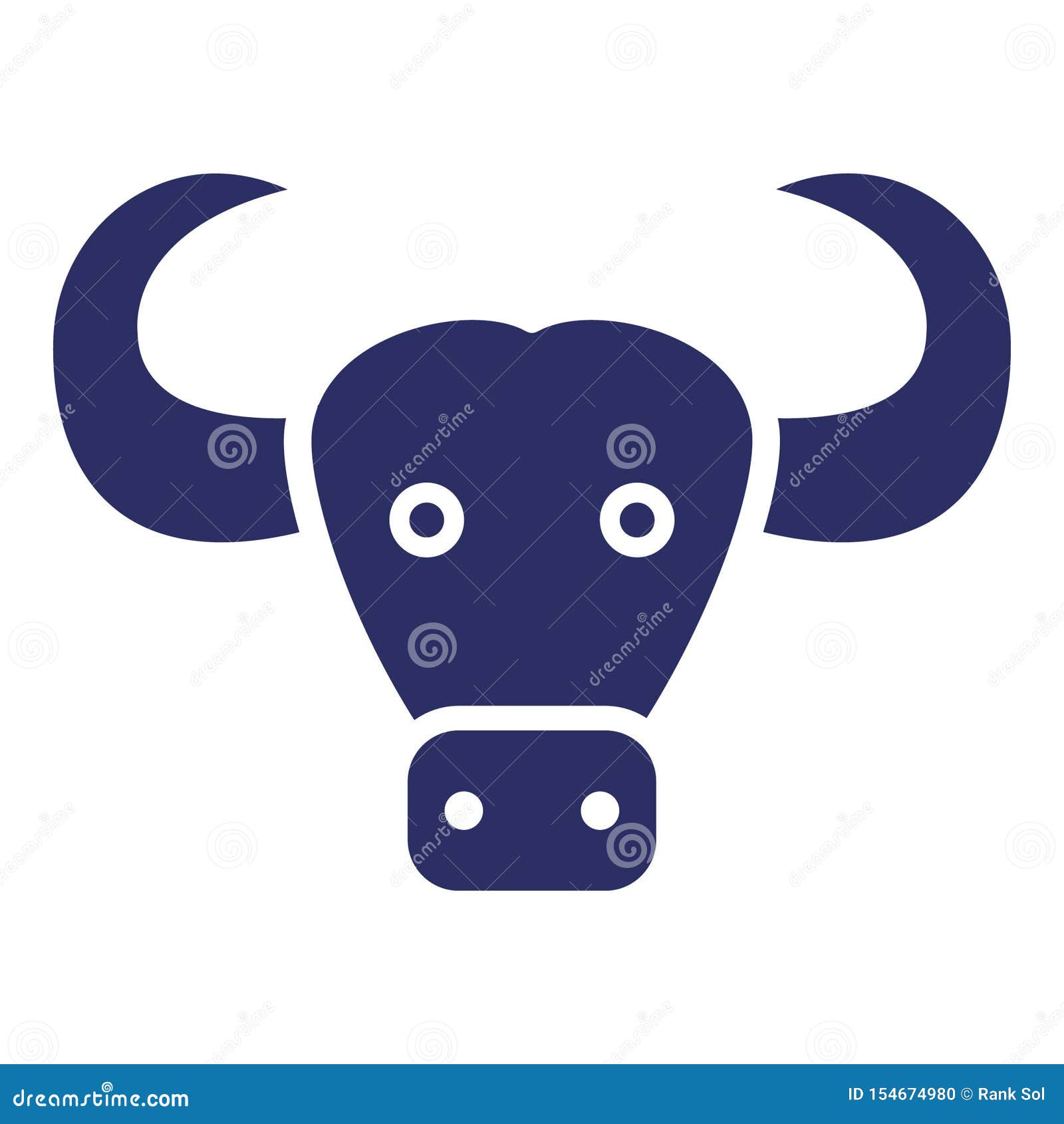 Ox Isolated Vector Icon Which Can Be Easily Modified or Edited As You ...