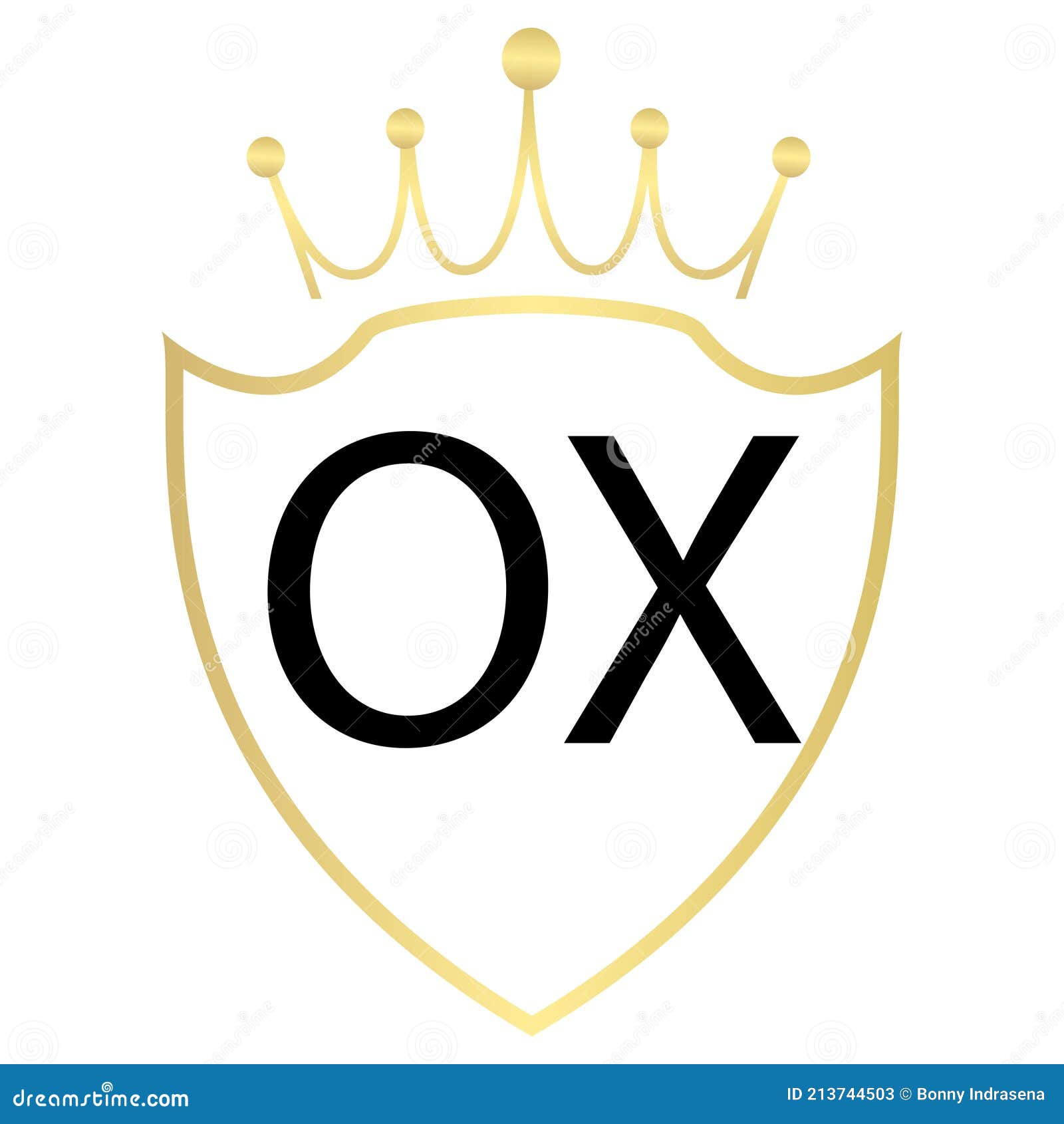 OX Letter Logo Design with Simple Style Stock Vector - Illustration of ...