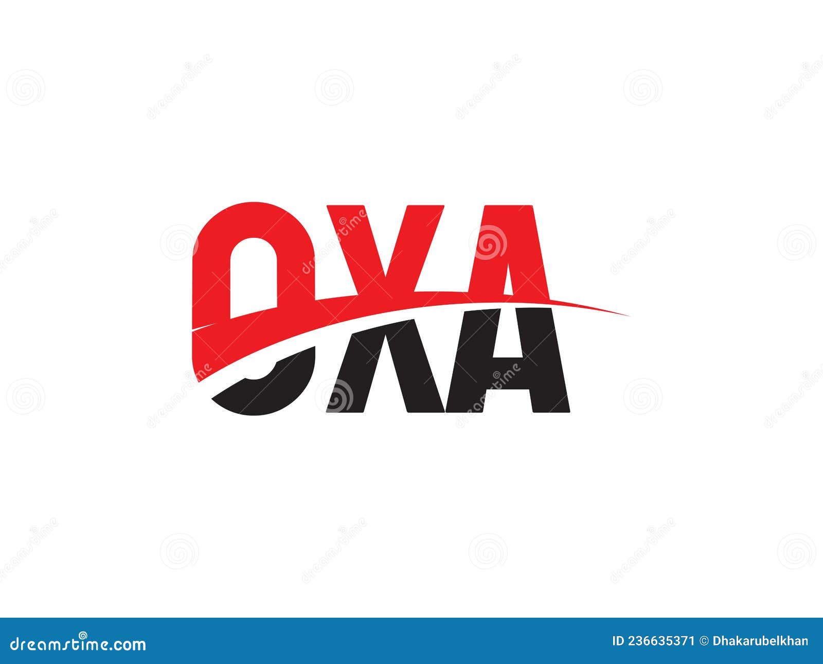 OXA Letter Initial Logo Design Vector Illustration Stock Vector ...