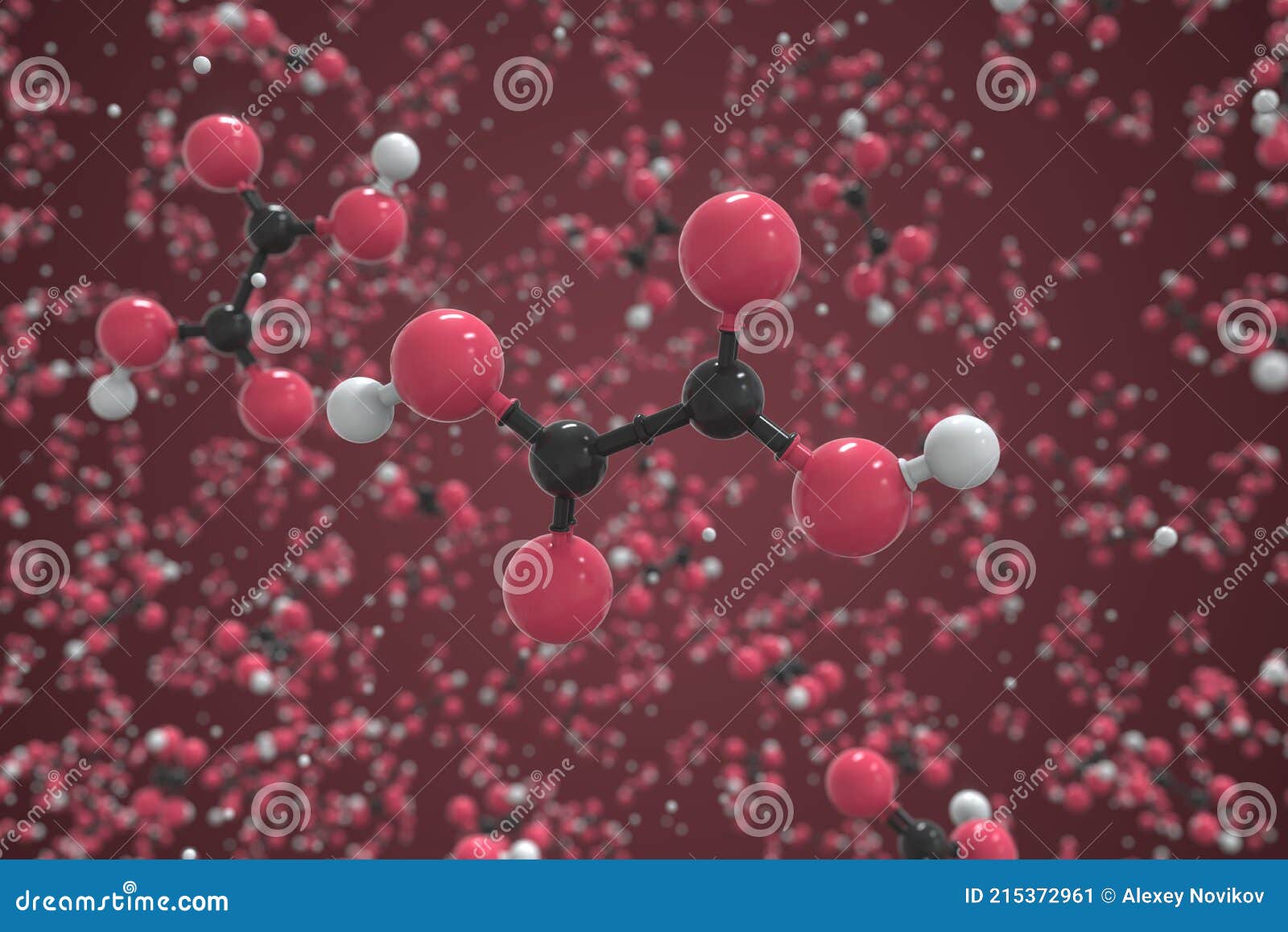 Oxalic Acid C2H2O4 Molecule. It Is Dicarboxylic Acid. Structural ...