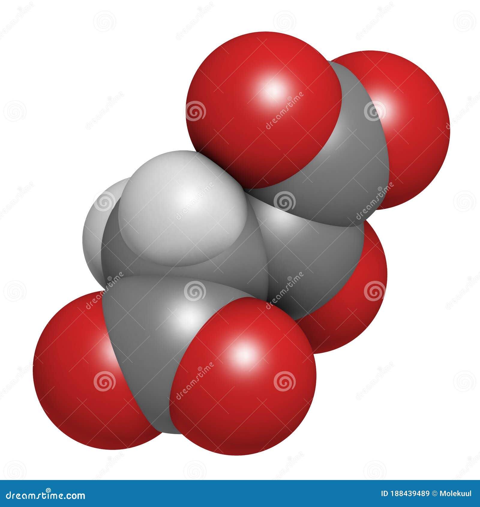 Oxaloacetic Acid Oxaloacetate Metabolic Intermediate Molecule 3d