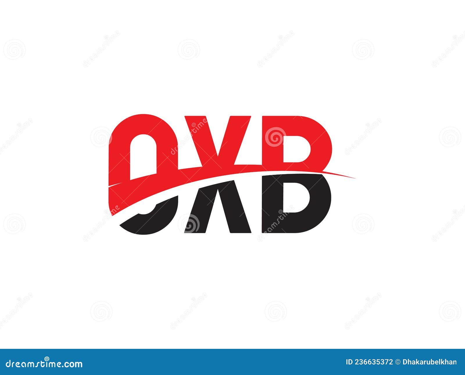 OXB Letter Initial Logo Design Vector Illustration Stock Vector ...