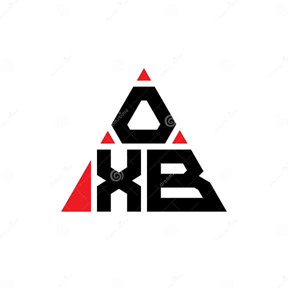 OXB Triangle Letter Logo Design with Triangle Shape. OXB Triangle Logo ...