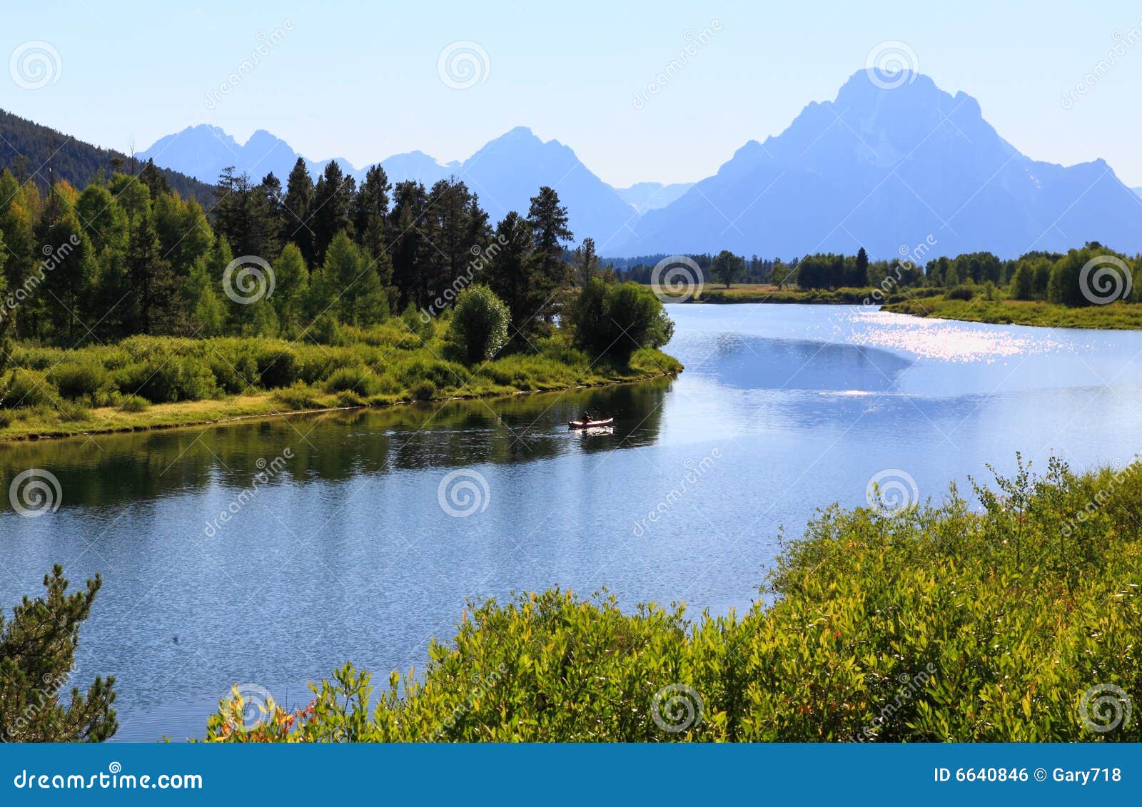 Oxbow Bend Sunset Stock Photography | CartoonDealer.com #32398100
