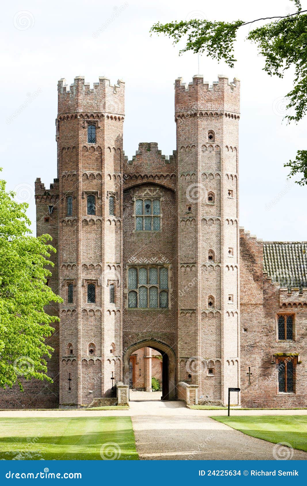 Oxburgh Hall stock photo. Image of house, united, western - 24225634
