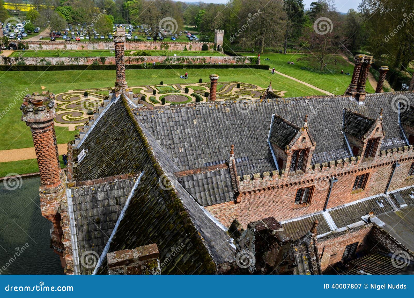 Oxburgh Hall, Norfolk image stock. Image du nationale - 40007807