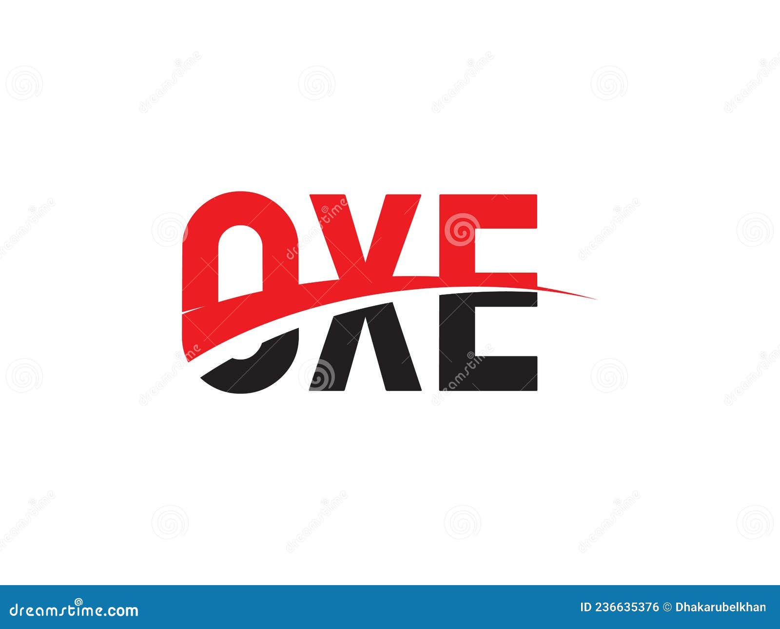 OXE Letter Initial Logo Design Vector Illustration Stock Vector ...