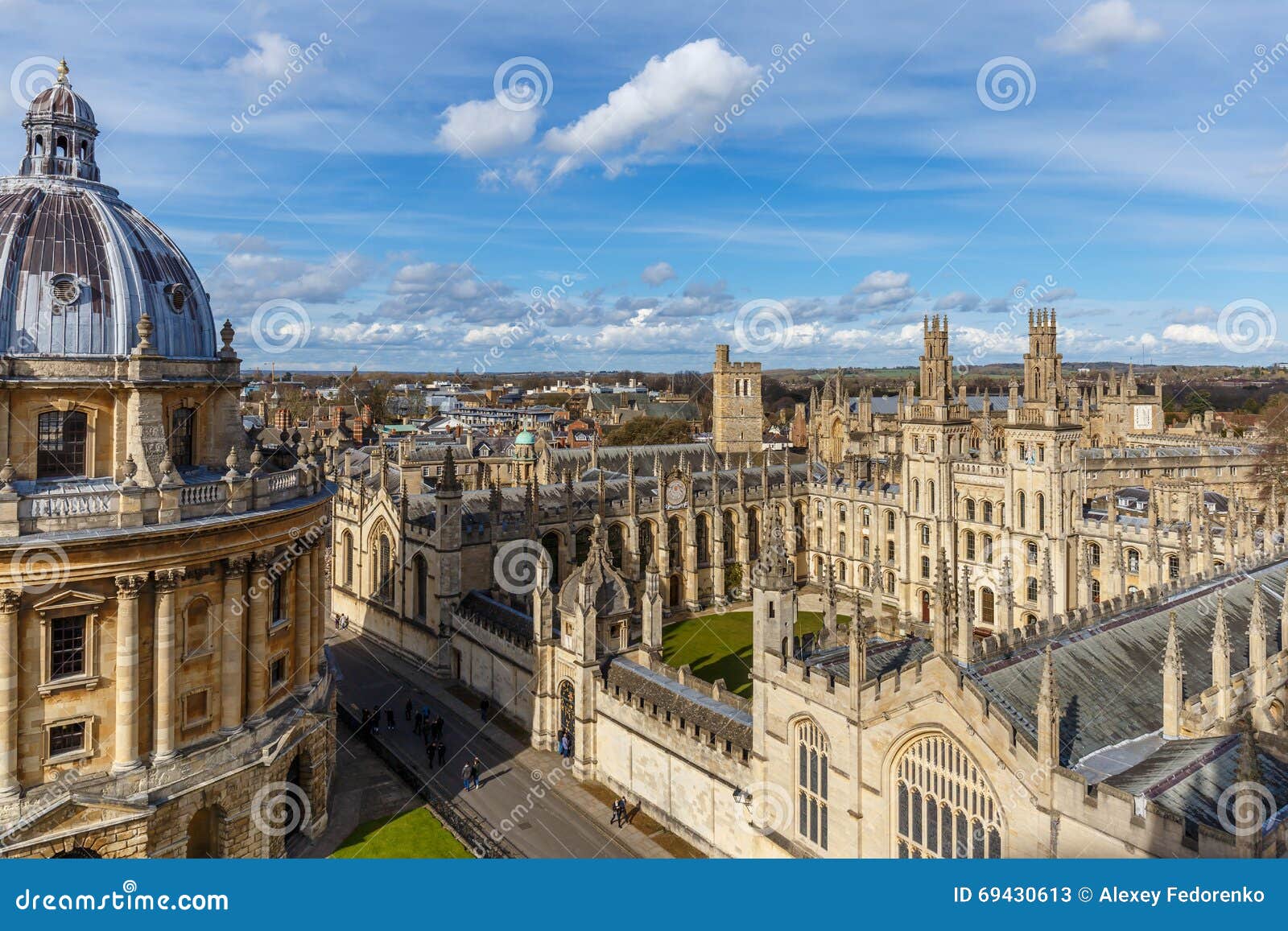 Oxford in spring morning stock image. Image of frame - 69430613