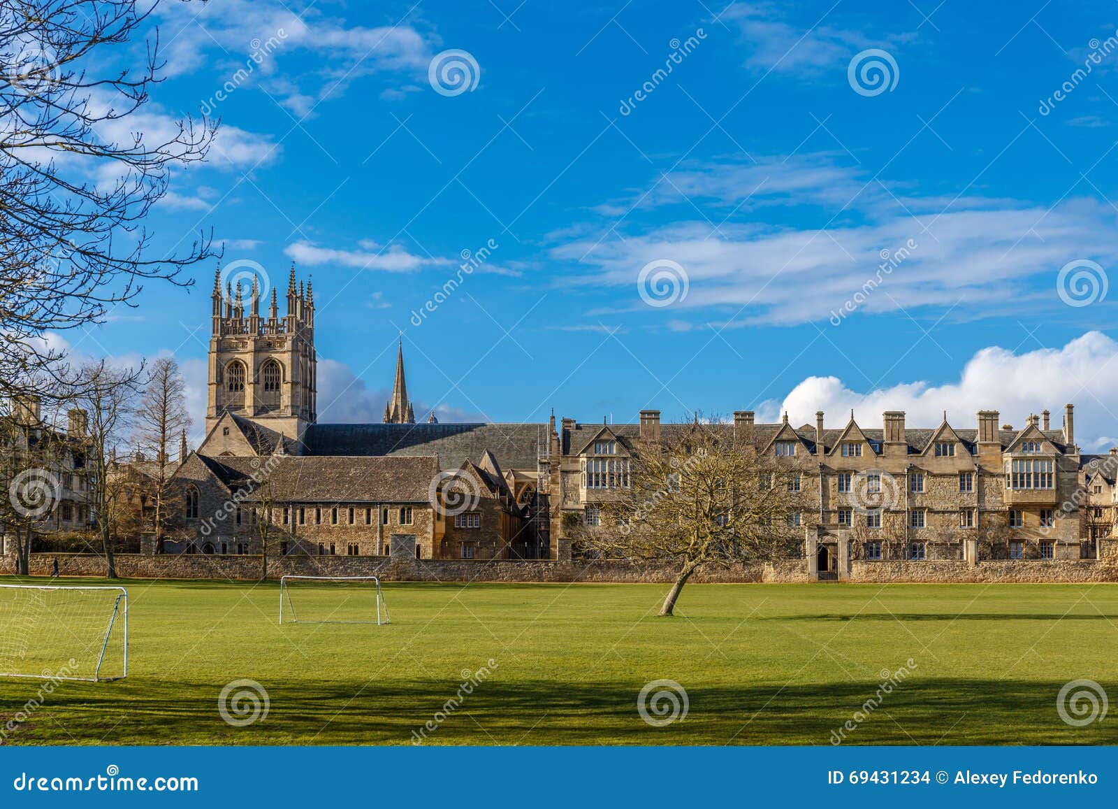Oxford in spring morning stock photo. Image of stone - 69431234