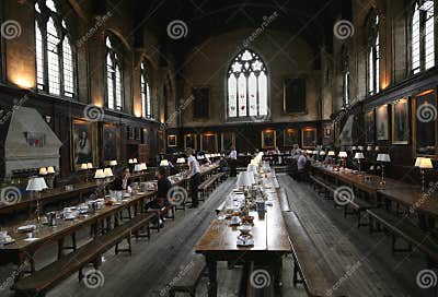 Oxford University Dining Hall Editorial Photography - Image of table ...