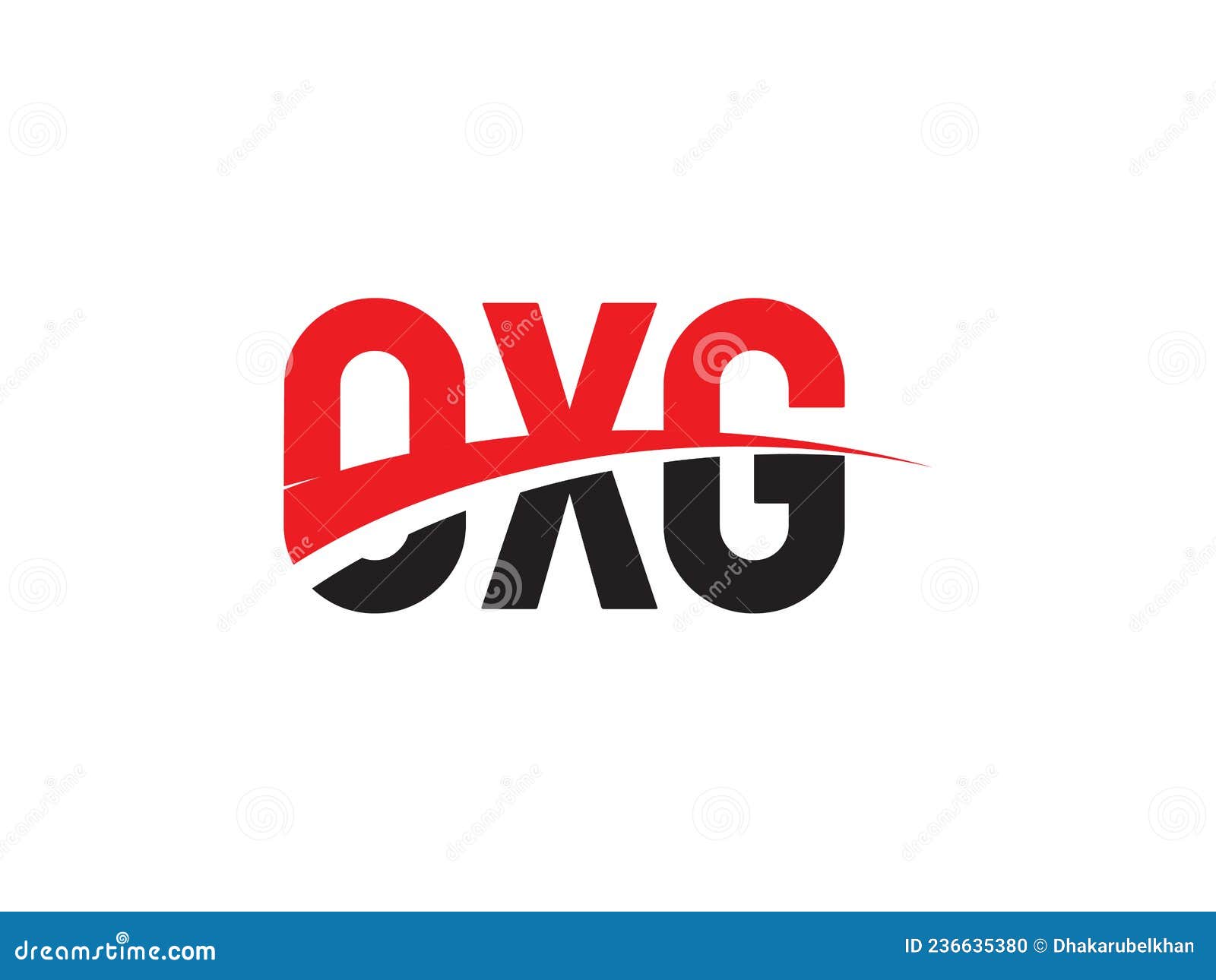 OXG Letter Initial Logo Design Vector Illustration Stock Vector ...