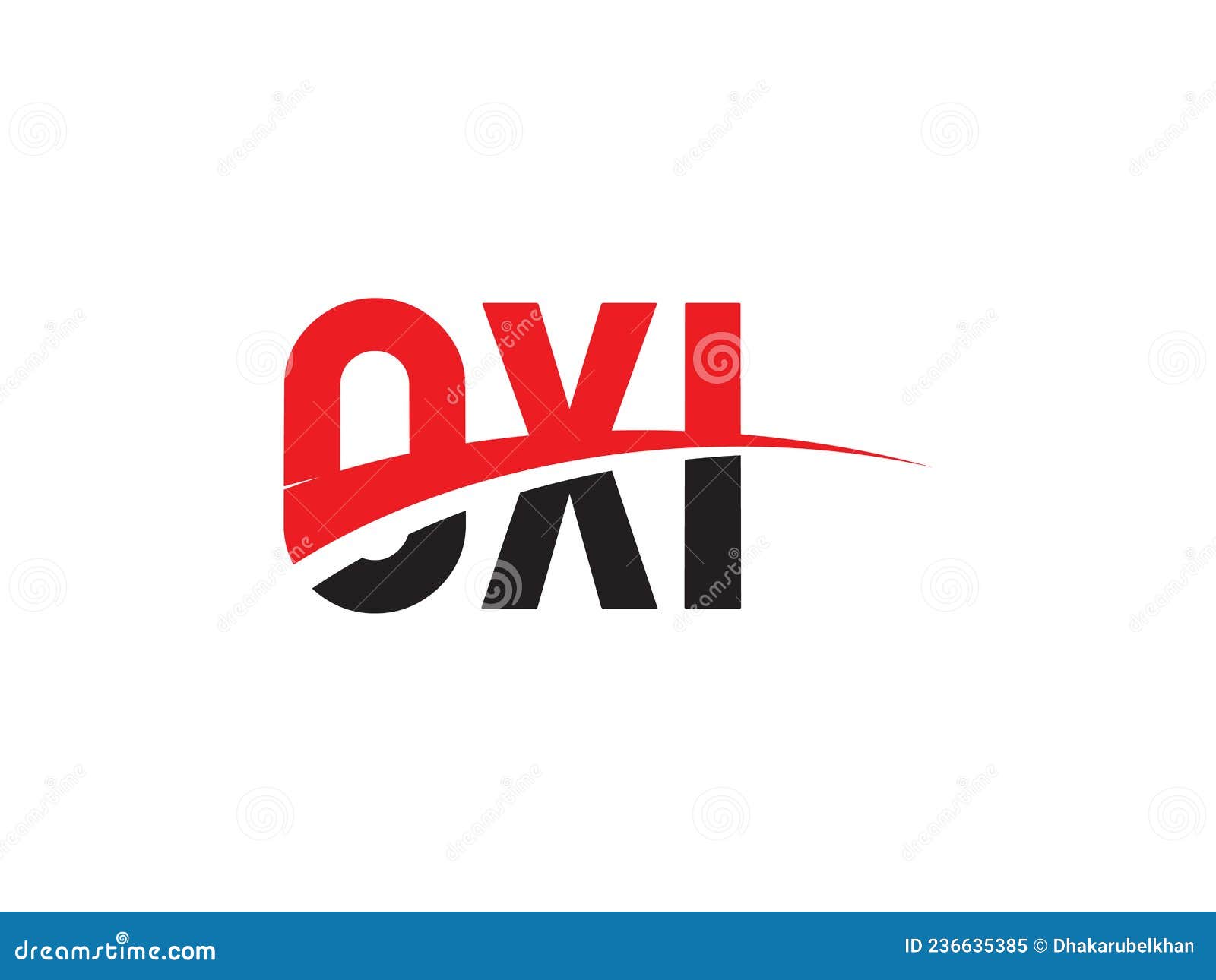 OXI Letter Initial Logo Design Vector Illustration Stock Vector ...