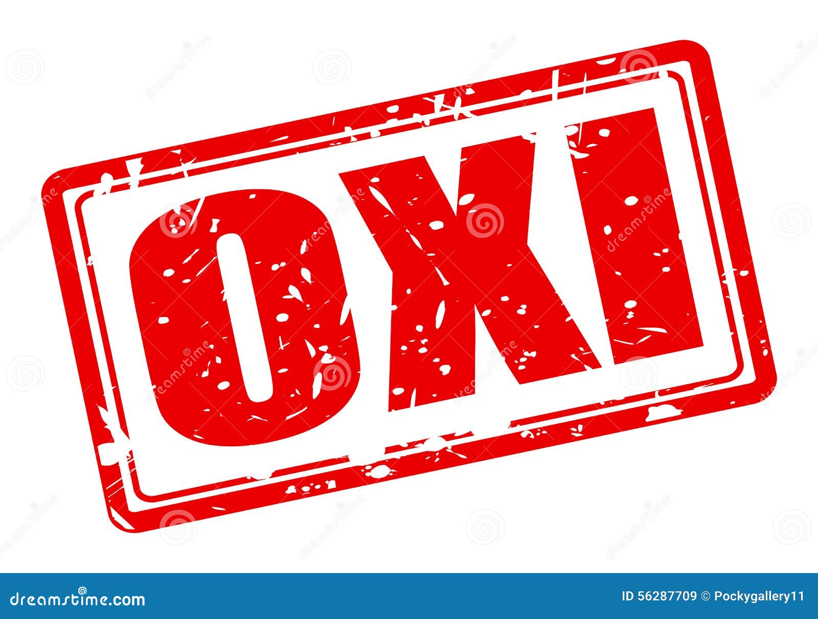 OXI Red Stamp Text on White Stock Vector - Illustration of grateful ...