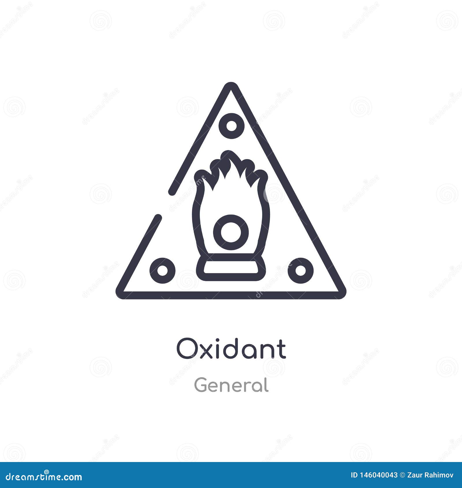 Oxidant Icon. Linear Vector Illustration From Health And Safety ...
