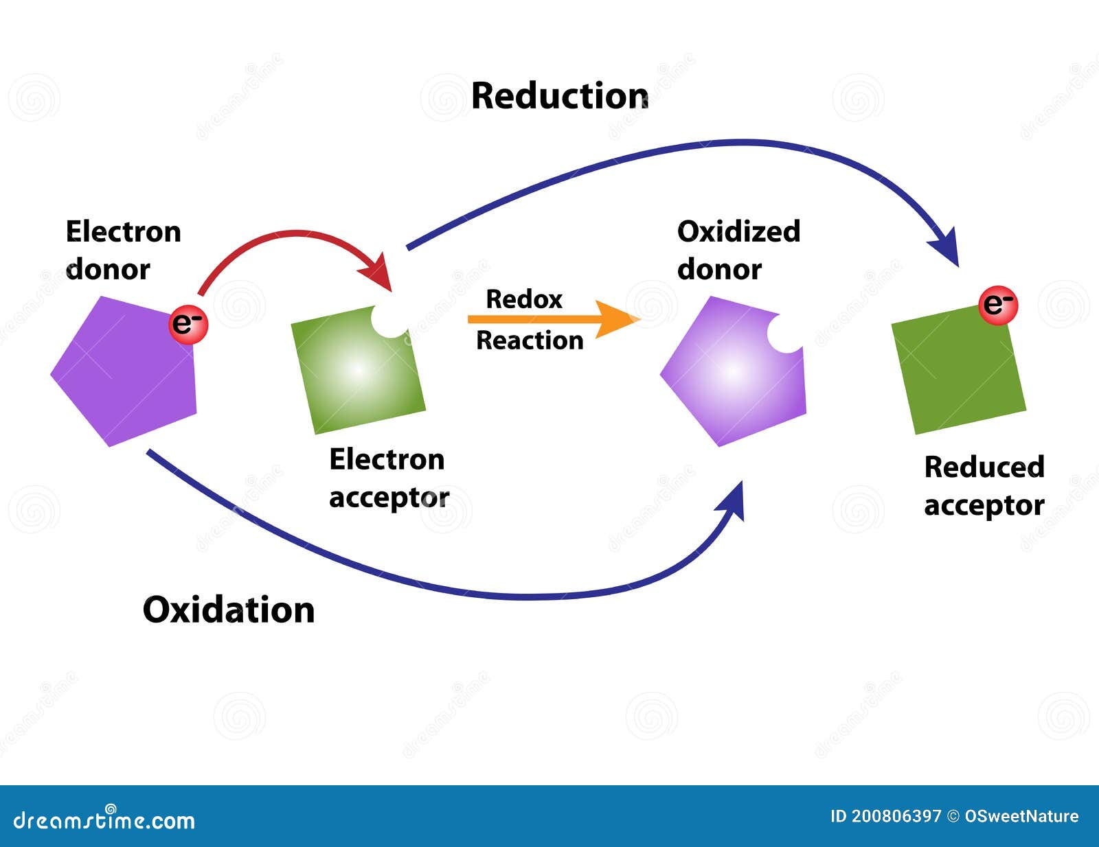 Oxidation and Reduction Redox Reaction Stock Vector - Illustration of ... Oxidation and Reduction Redox Reaction Stock Vector - Illustration of ...