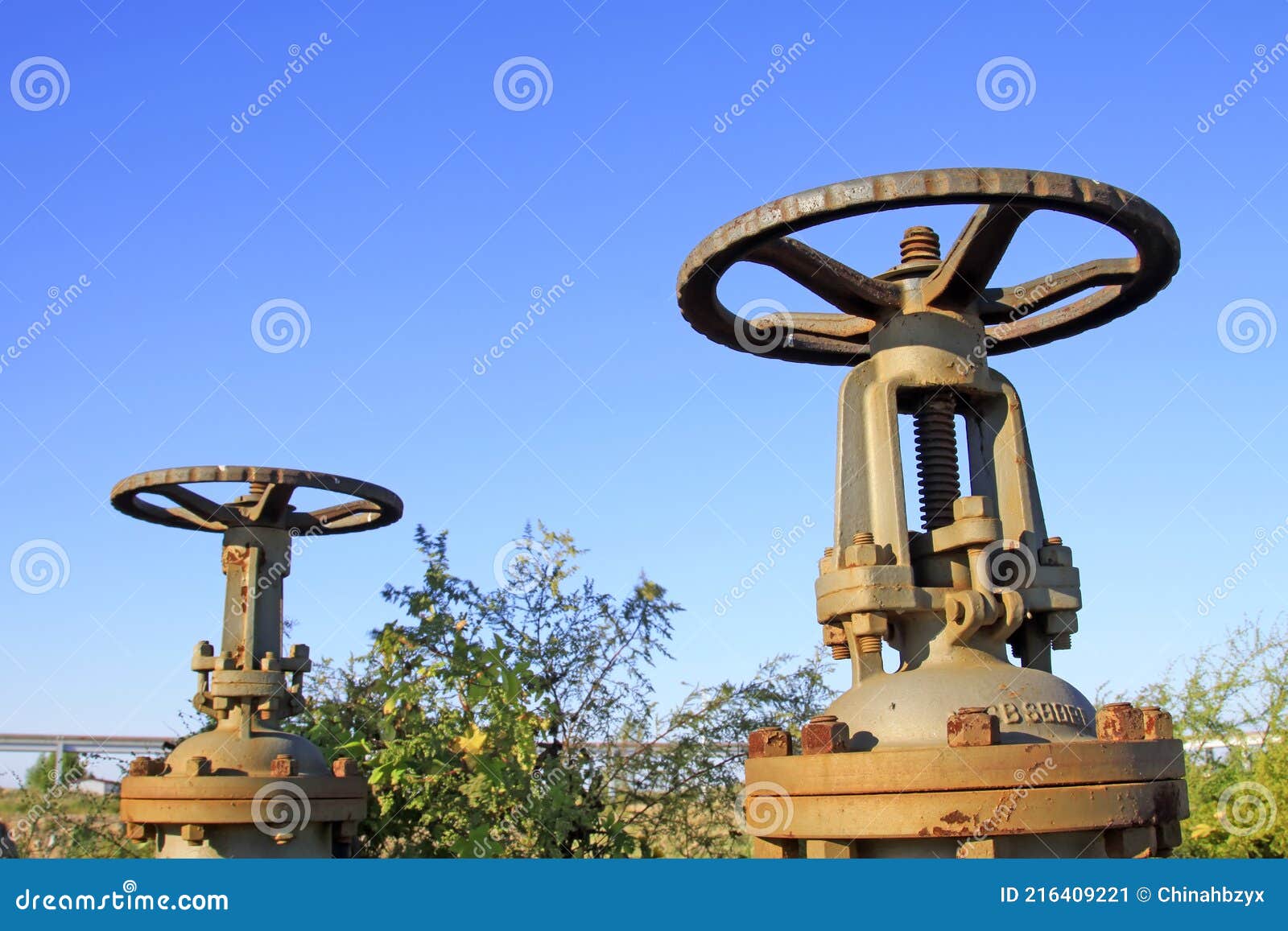 Oxidation Rust Pipeline Valve Stock Image - Image of erosion ...