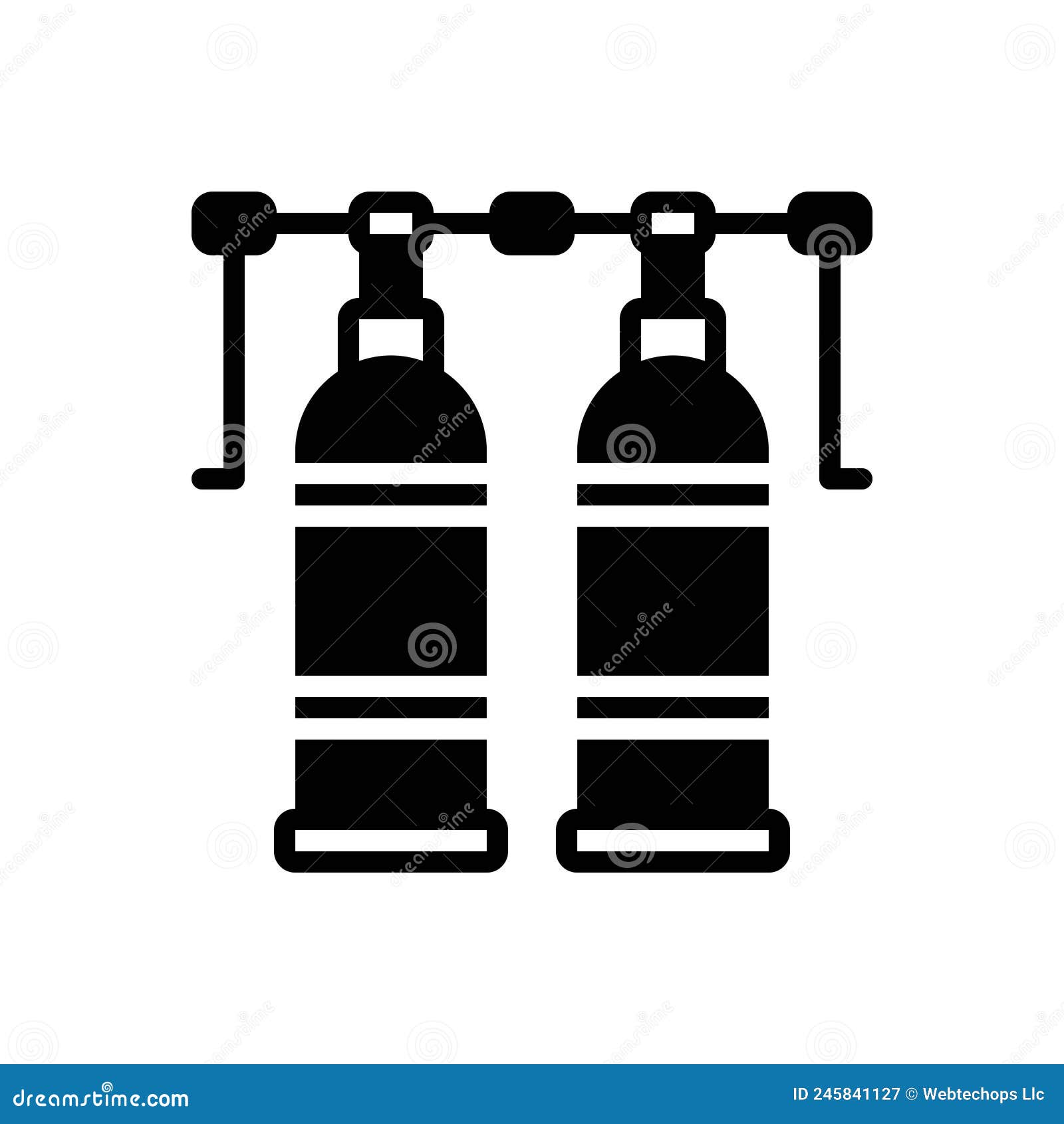 Black Solid Icon for Oxide, Gas and Oxygen Stock Vector - Illustration ...