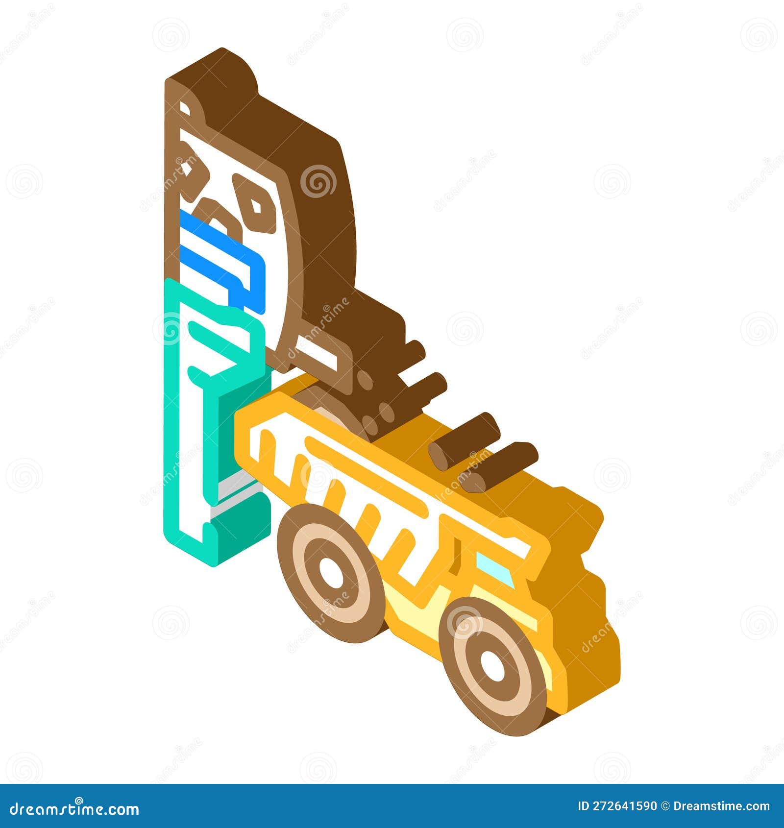 Oxide Ore Processing Copper Isometric Icon Vector Illustration Stock ...