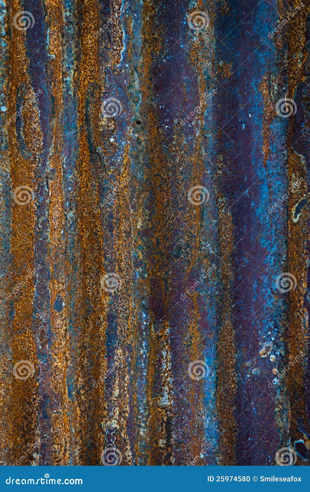Oxidized Colorful Textured Metal Stock Photo - Image of outside ...