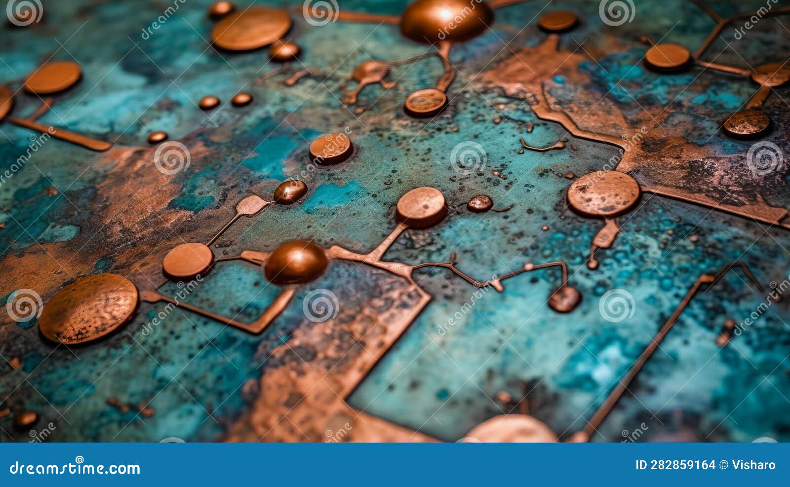 Oxidized Copper And Metal Seamless Texture Royalty-Free Stock Photo ...