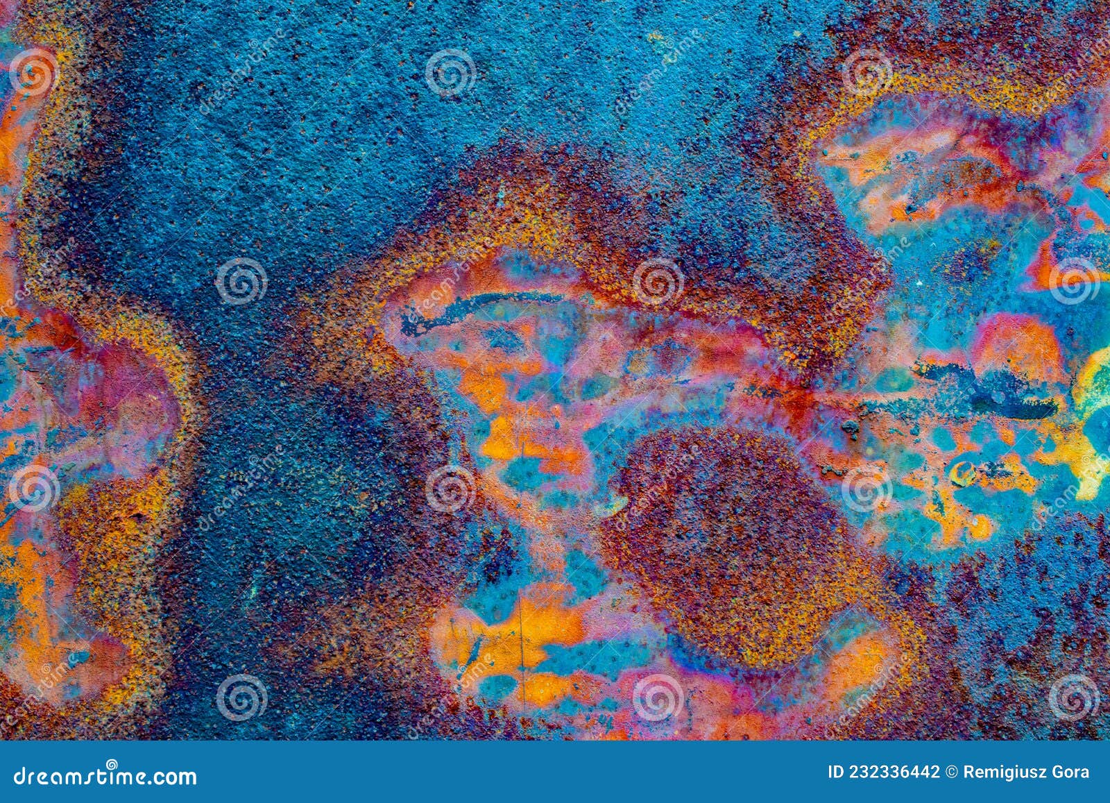 Oxidized Copper and Iron, Abstract Artistic Background Stock ...