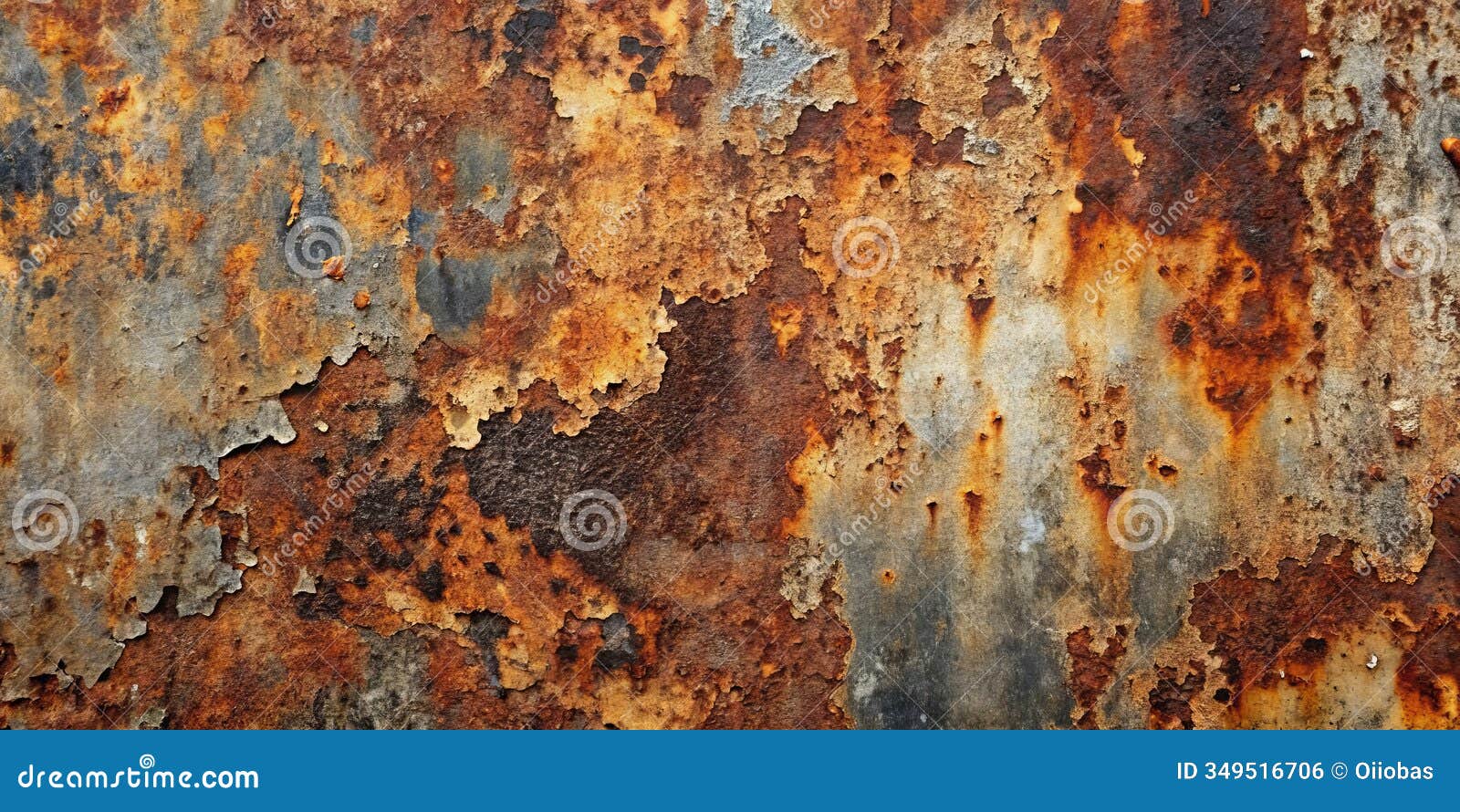 Oxidized Metal Close-up Texture of Rust and Decay Stock Illustration ...