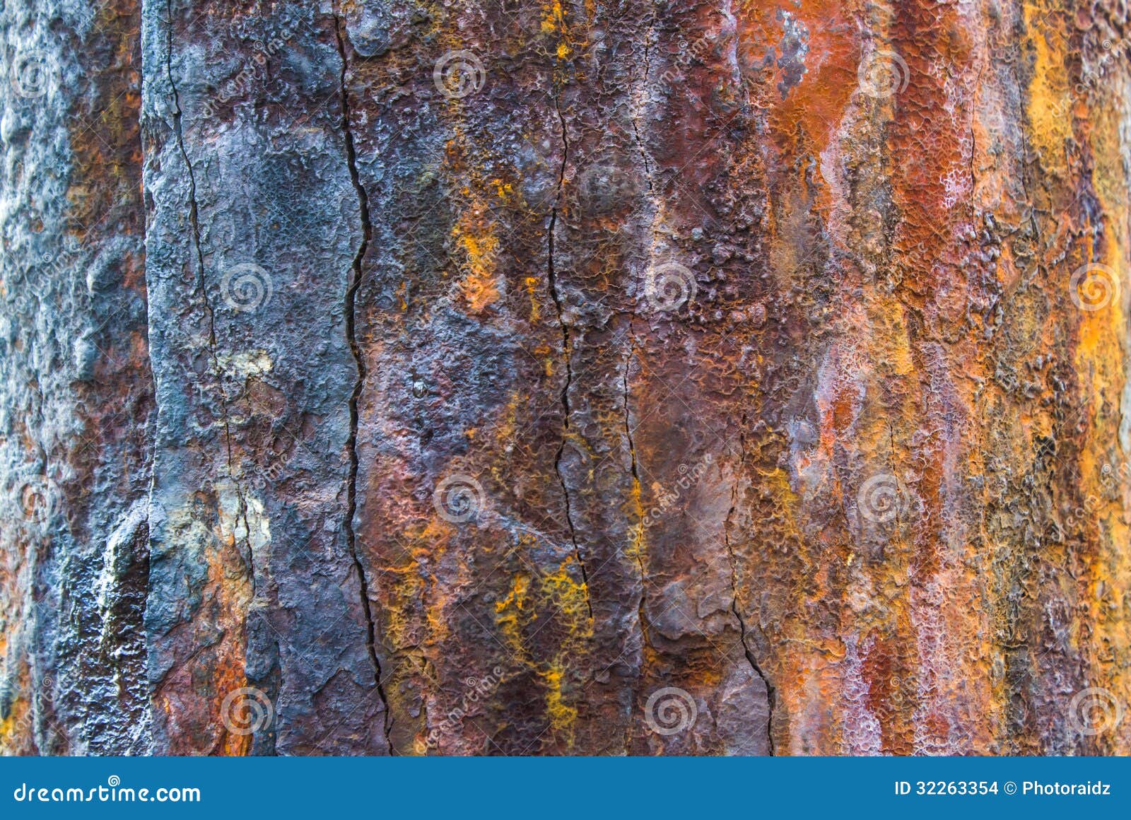 Oxidized Metal Surface Making Stock Photo - Image of faded, brown: 32263354